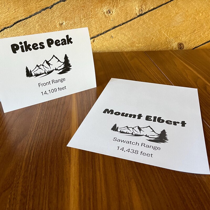 Mountain Table Numbers - Etsy