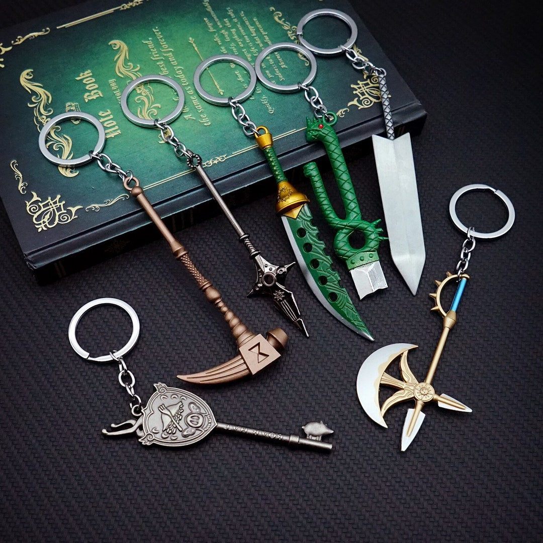 Anime Inspired Sword Keychain Deadly Sins Chain Sword Pendant Keyring ...