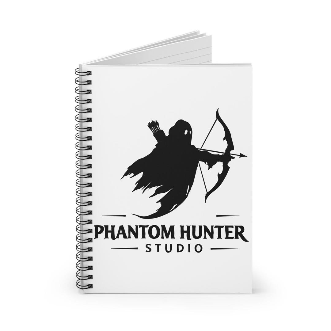 Phantom Hunter Spiral Notebook - Perfect for Creatives, Gamers, and ...