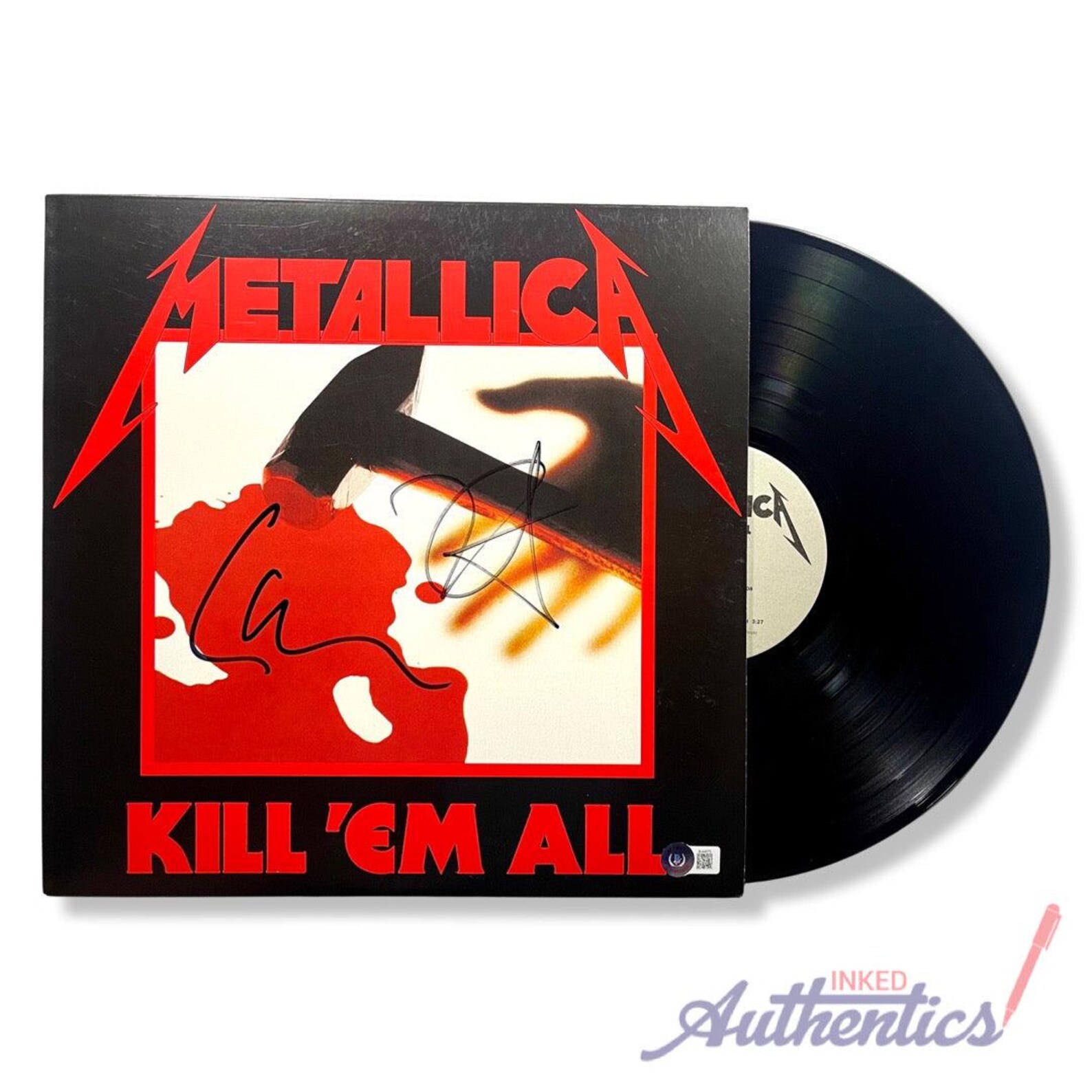 Metallica Signed Autographed Vinyl LP “kill ‘em All” Beckett ...