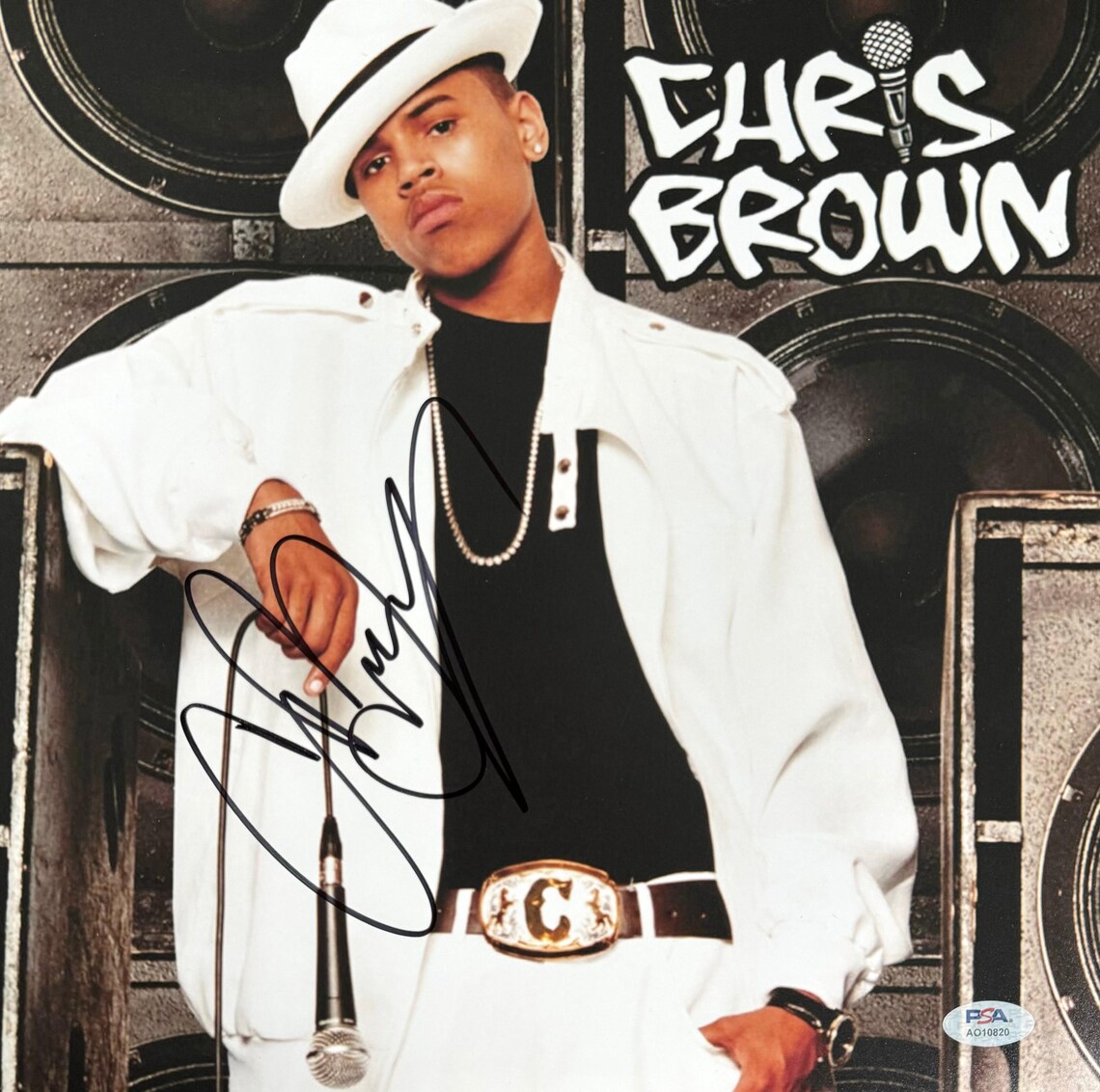 Chris Brown Signed Autographed 12x12 Photo "chris Brown" Photo PSA/DNA ...