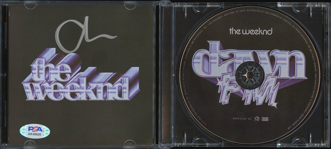 The Weeknd Signed Autographed CD "dawn Fm" Psa/dna Authenticated - Etsy