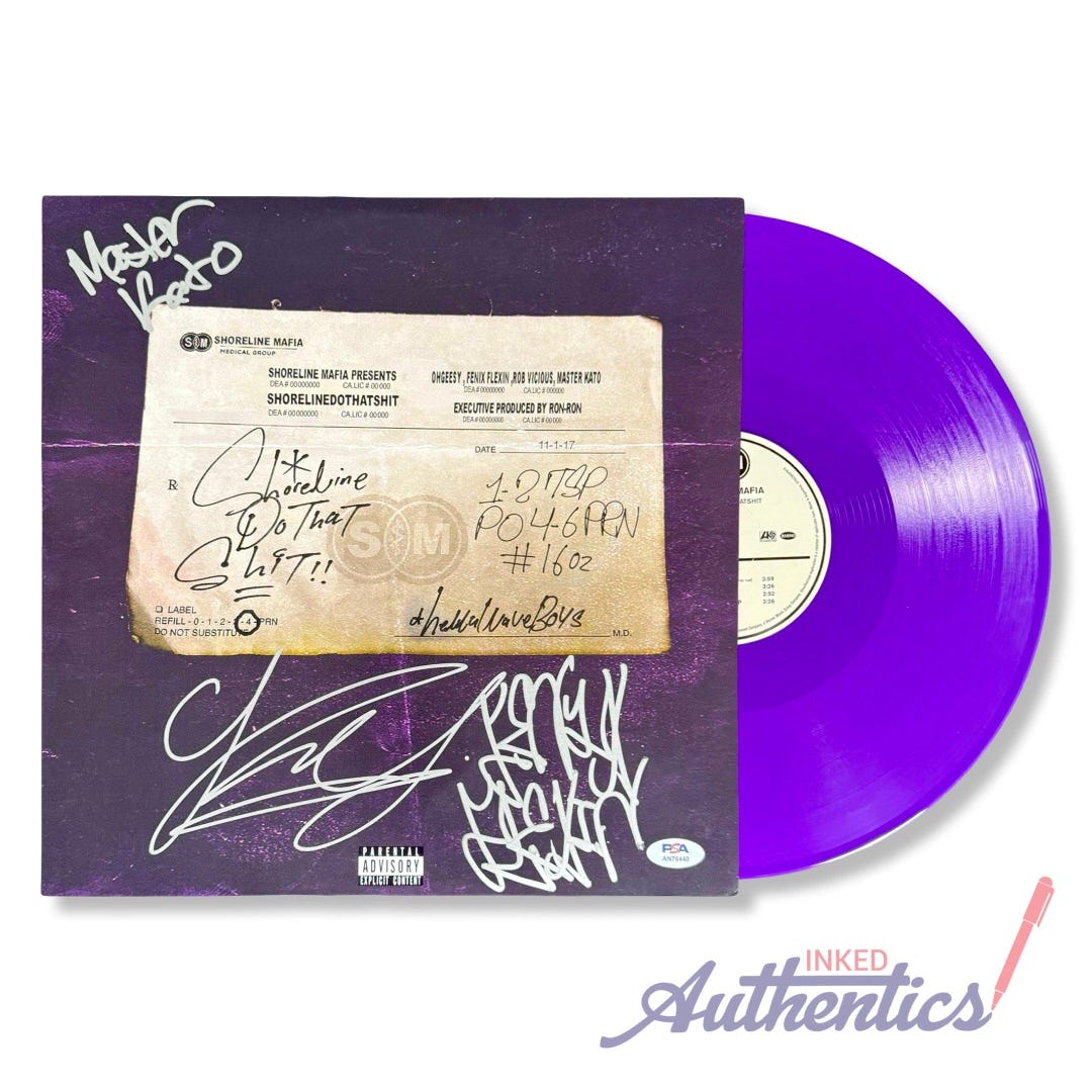 Shoreline Mafia Signed Autographed Vinyl LP "shorelinedothatshit” PSA/DNA Authenticated - Etsy