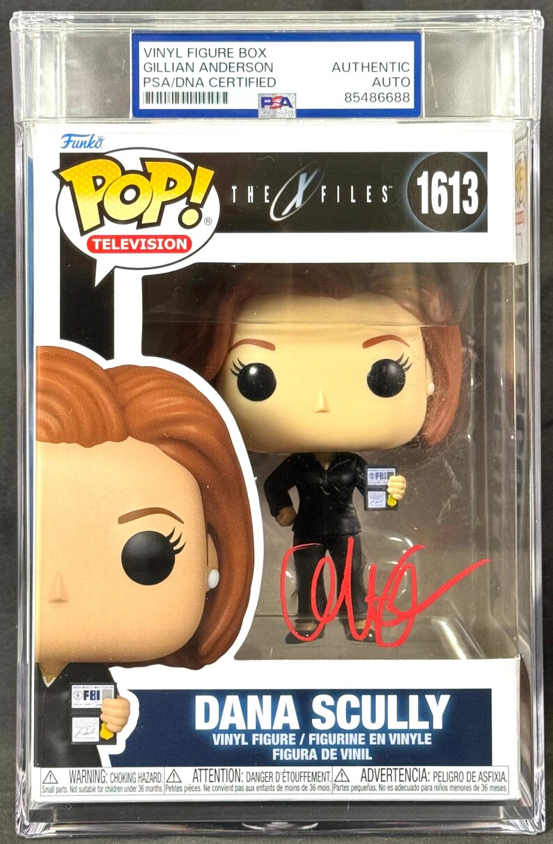 Gillian Anderson Signed Autographed Funko Pop #1613 Dana Scully PSA/DNA ...