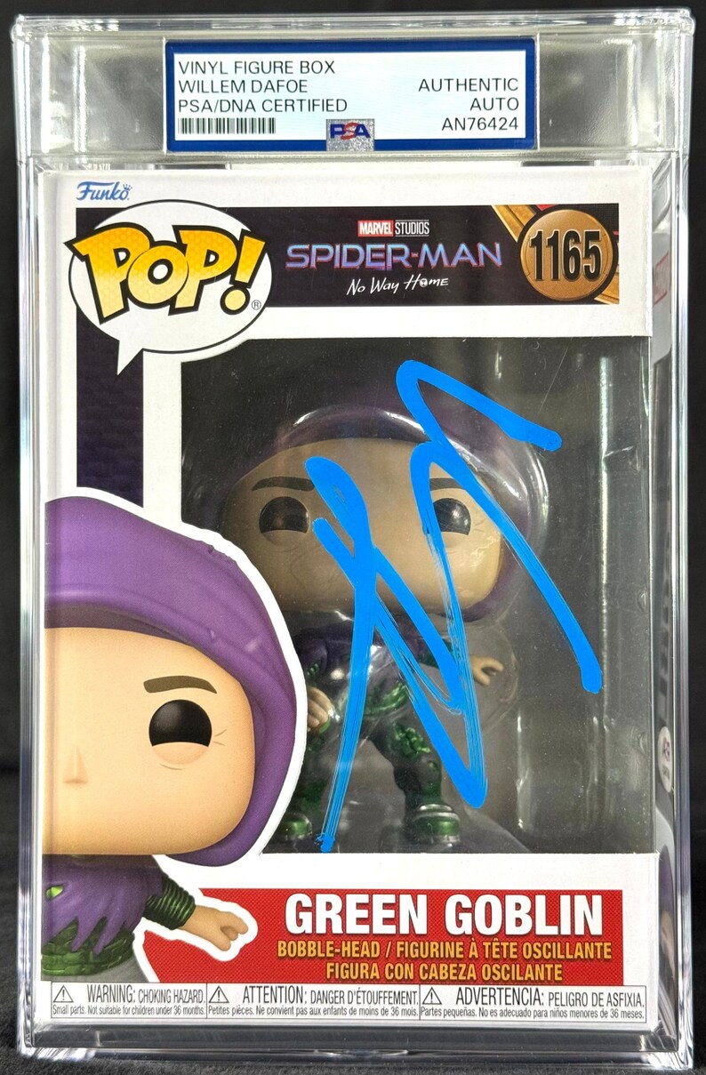Willem Dafoe Signed Autographed Funko Pop #1165 Green Goblin PSA/DNA ...