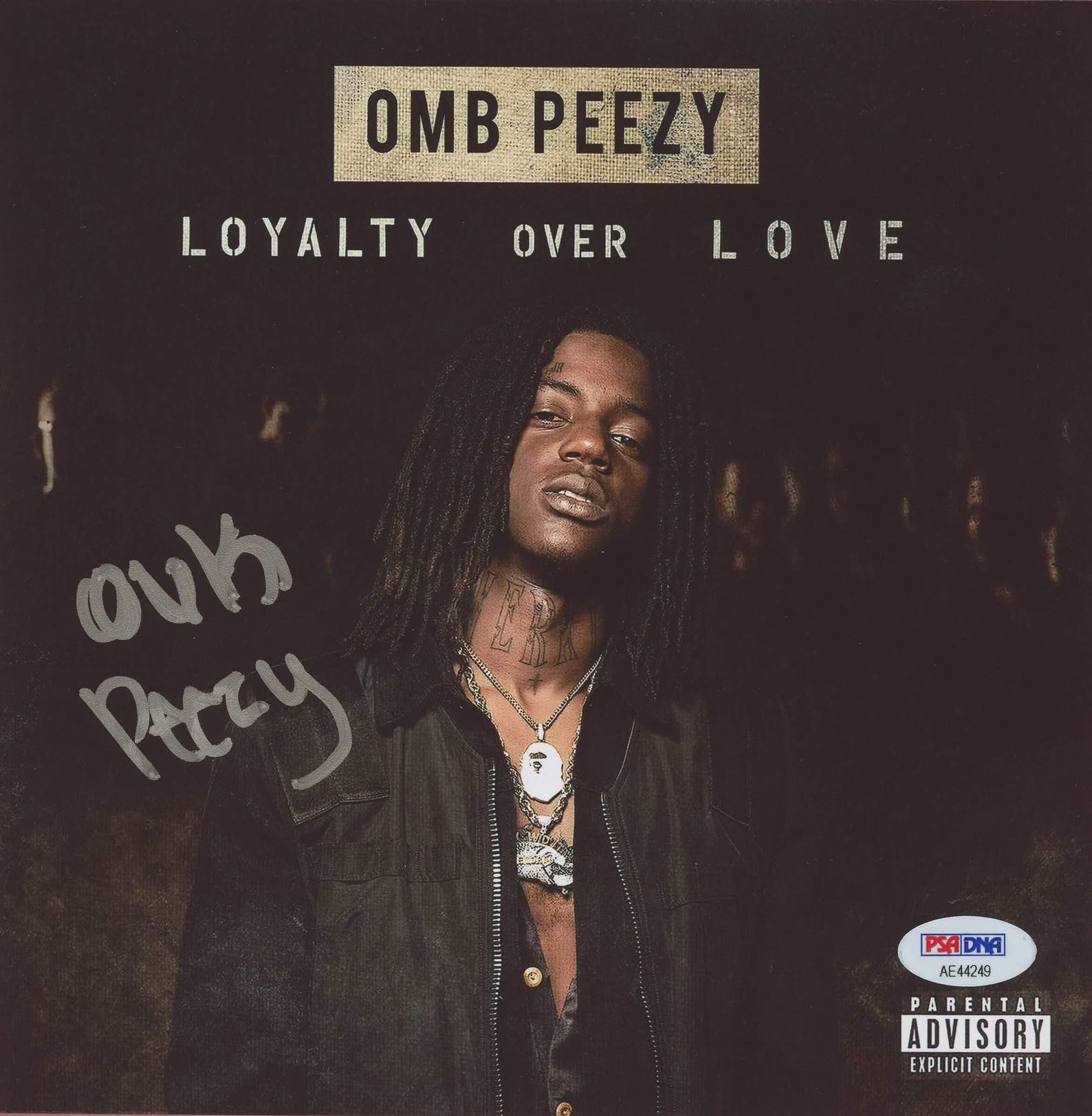 OMB Peezy Signed Autographed 8x8 Photo “loyalty Over Love” PSA/DNA ...