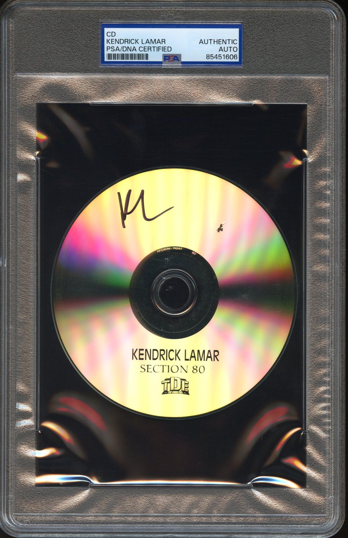 Kendrick Lamar Signed Autographed CD “section.80” PSA/DNA Authenticated ...