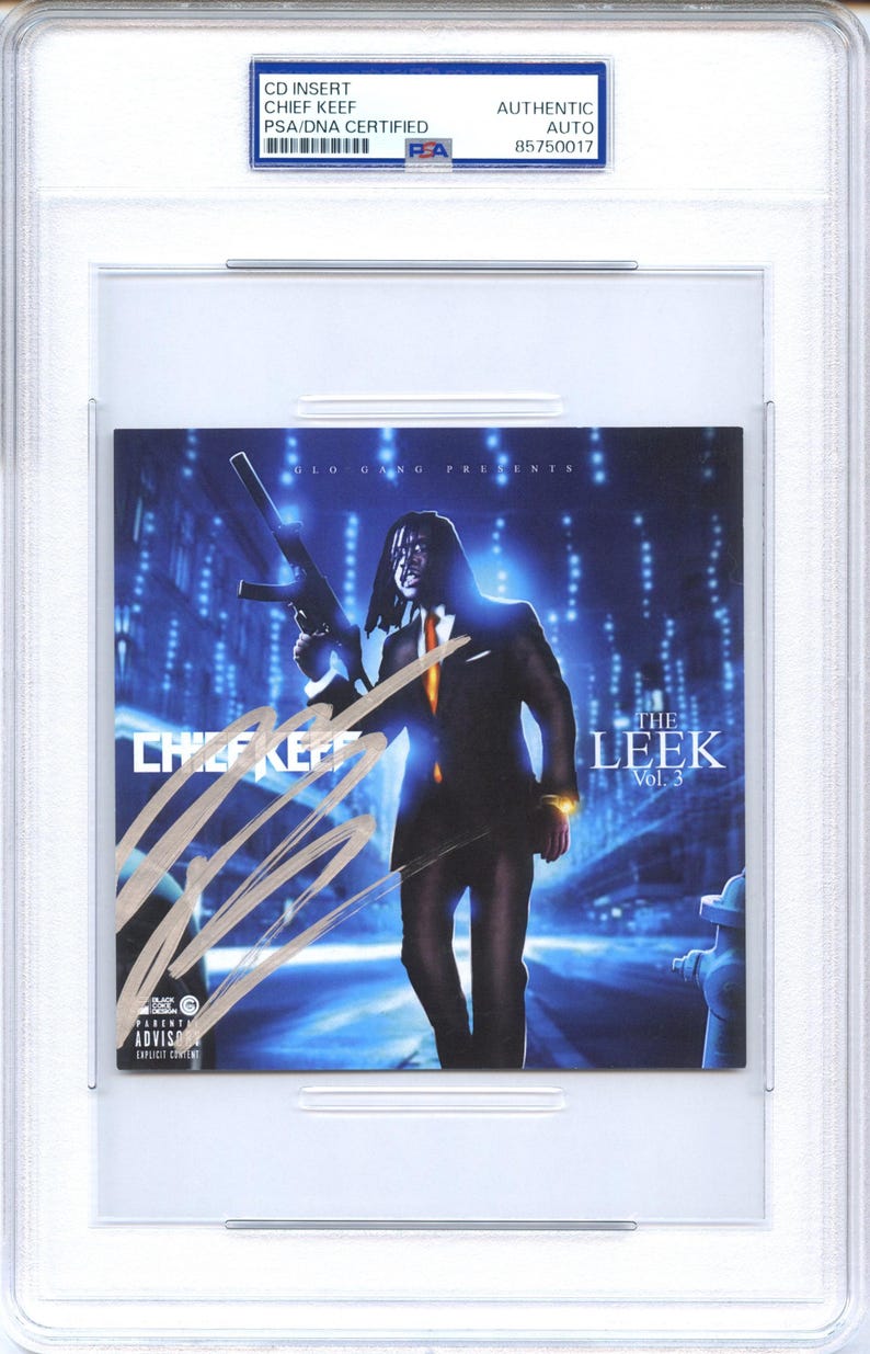 Chief Keef Signed Autographed CD Cover “the Leek (vol.3)” PSA/DNA ...