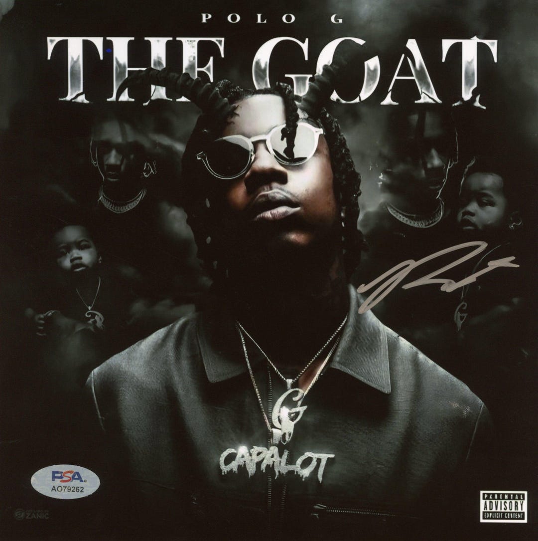Polo G Signed Autographed 8x8 Photo “the Goat” PSA/DNA Authenticated - Etsy