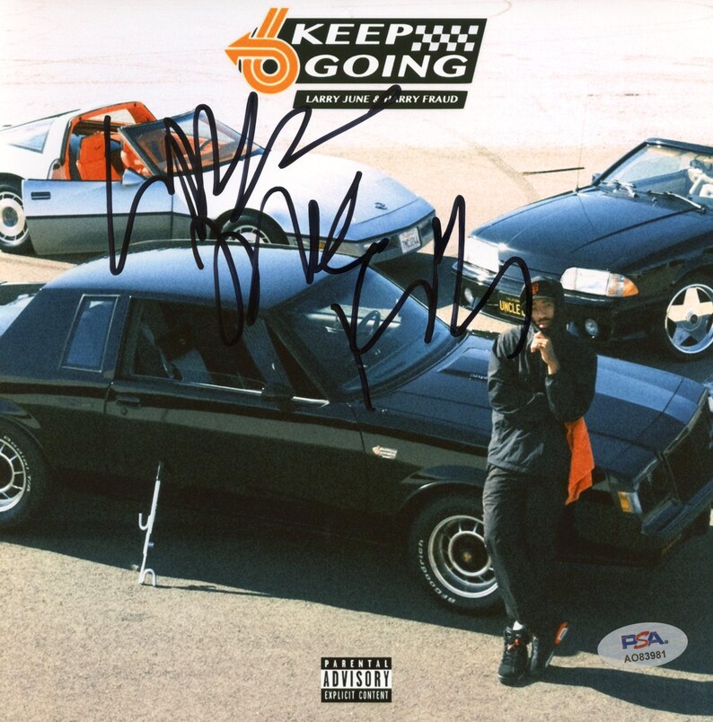 Larry June Signed Autographed 8x8 Photo keep Going PSA/DNA Authenticated - Etsy