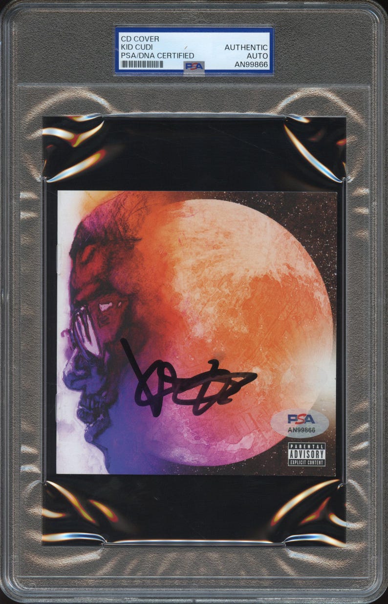 Kid Cudi Signed Autographed CD Cover "man on the Moon: the End of Day" PSA/DNA Authenticated - Etsy