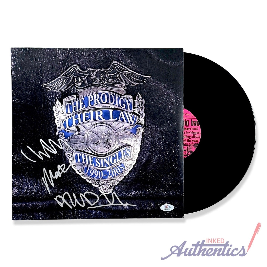 The Prodigy Signed Autographed Vinyl LP "their Law the Singles 1990 ...