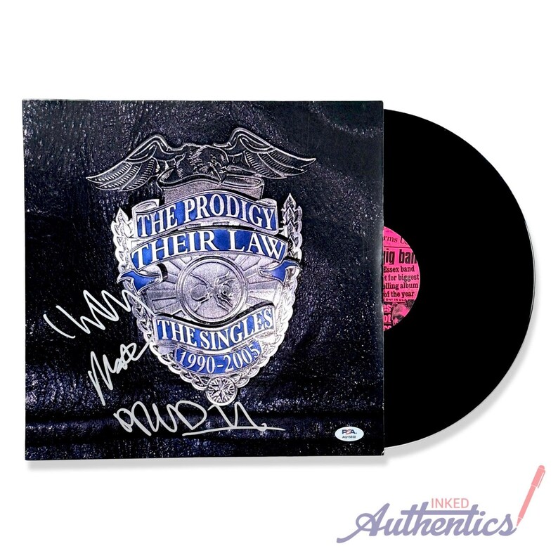 The Prodigy Signed Autographed Vinyl LP "their Law the Singles 1990 ...