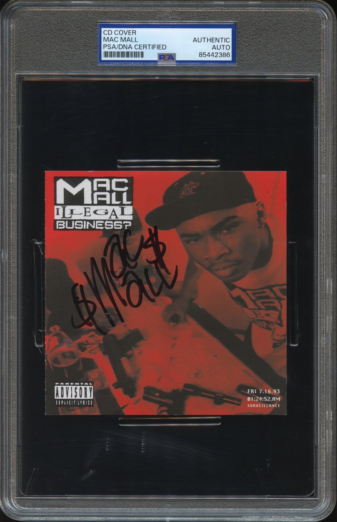 Mac Mall Signed Autographed CD Cover "illegal Business?" PSA/DNA ...
