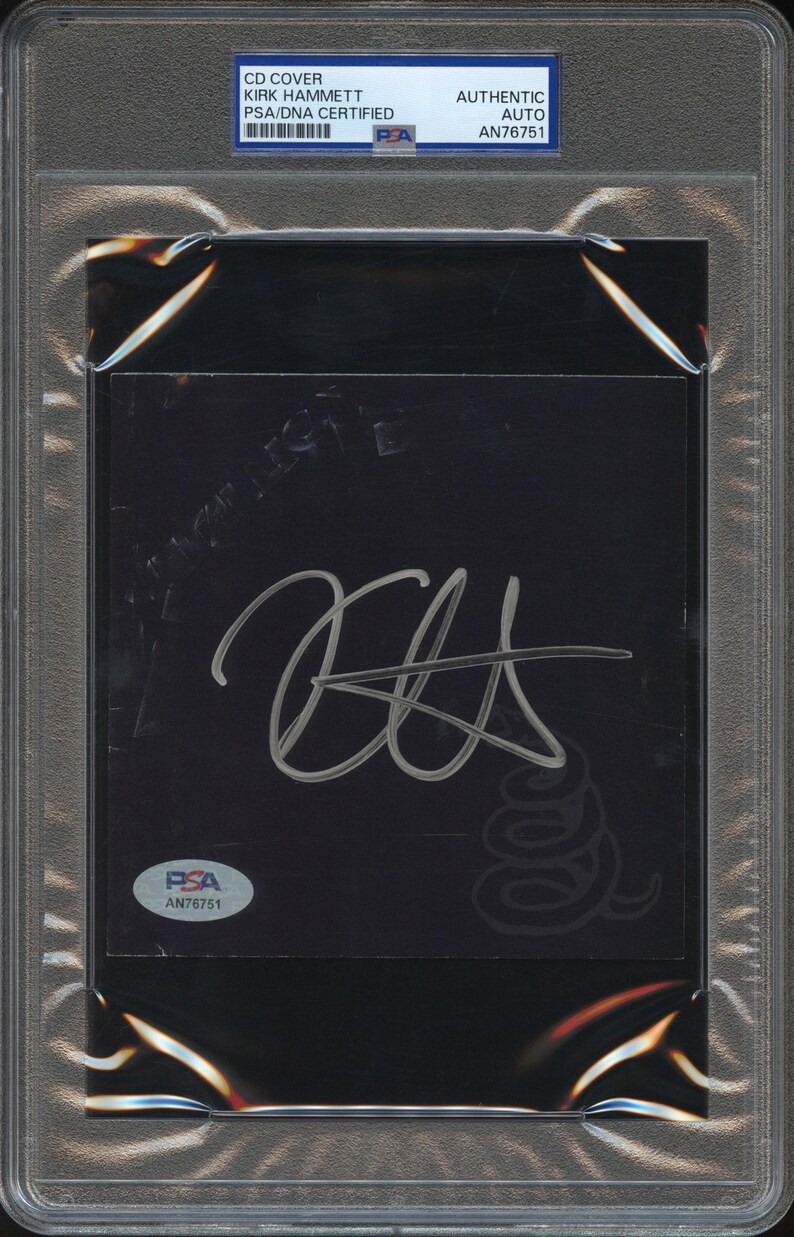 Kirk Hammett Signed Autographed CD metallica PSA/DNA Authenticated - Etsy