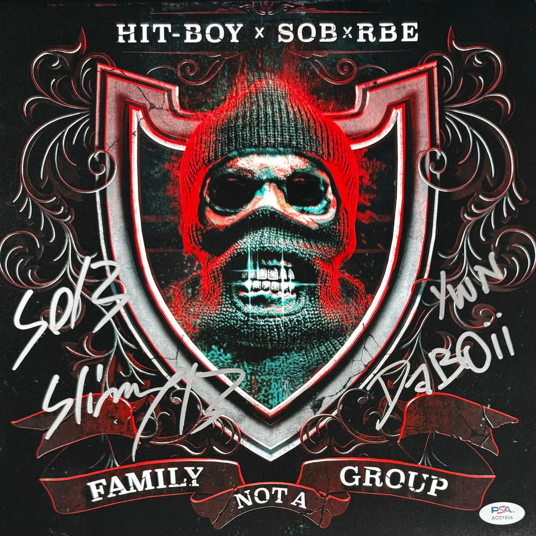 SOB X RBE Signed Autographed 12x12 Photo "family Not A Group" Psa/dna ...