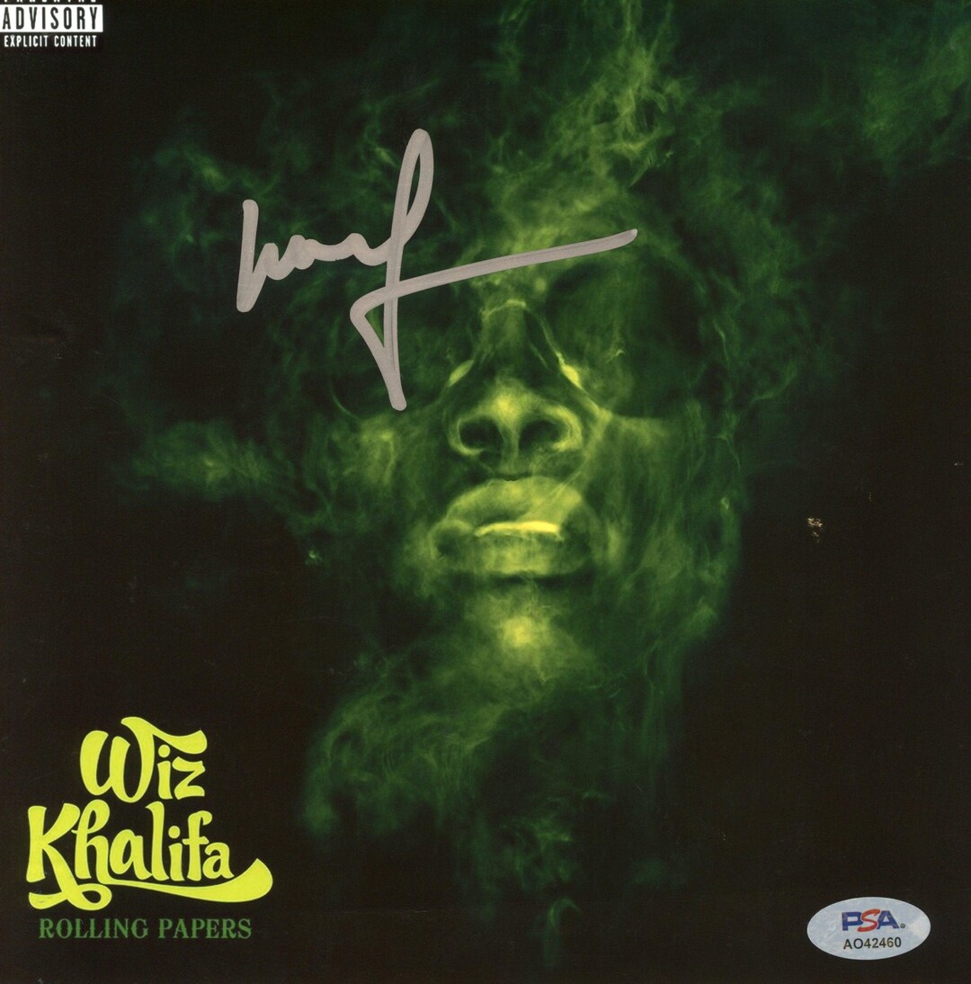 Wiz Khalifa Signed Autographed 8x8 Photo “rolling Papers” PSA/DNA Authenticated - Etsy