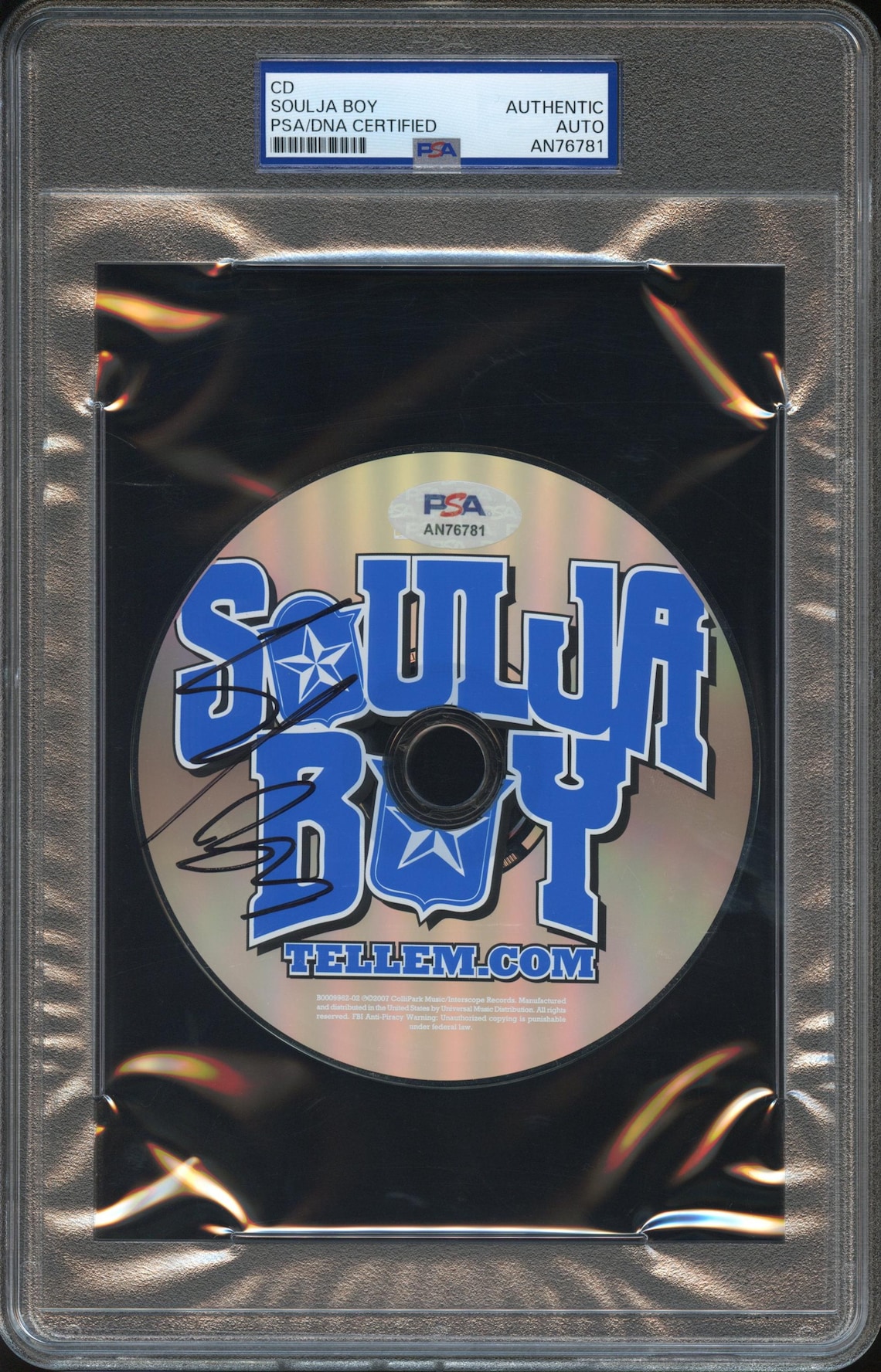 Soulja Boy Signed Autographed CD "souljaboytellem.com" PSA/DNA ...