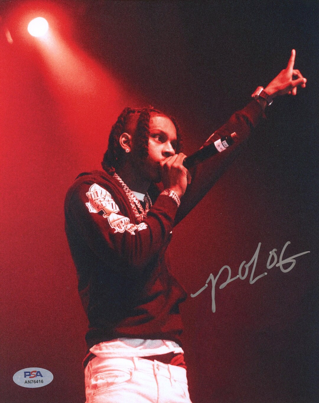 Polo G Signed Autographed 8x10 PSA/DNA Authenticated - Etsy