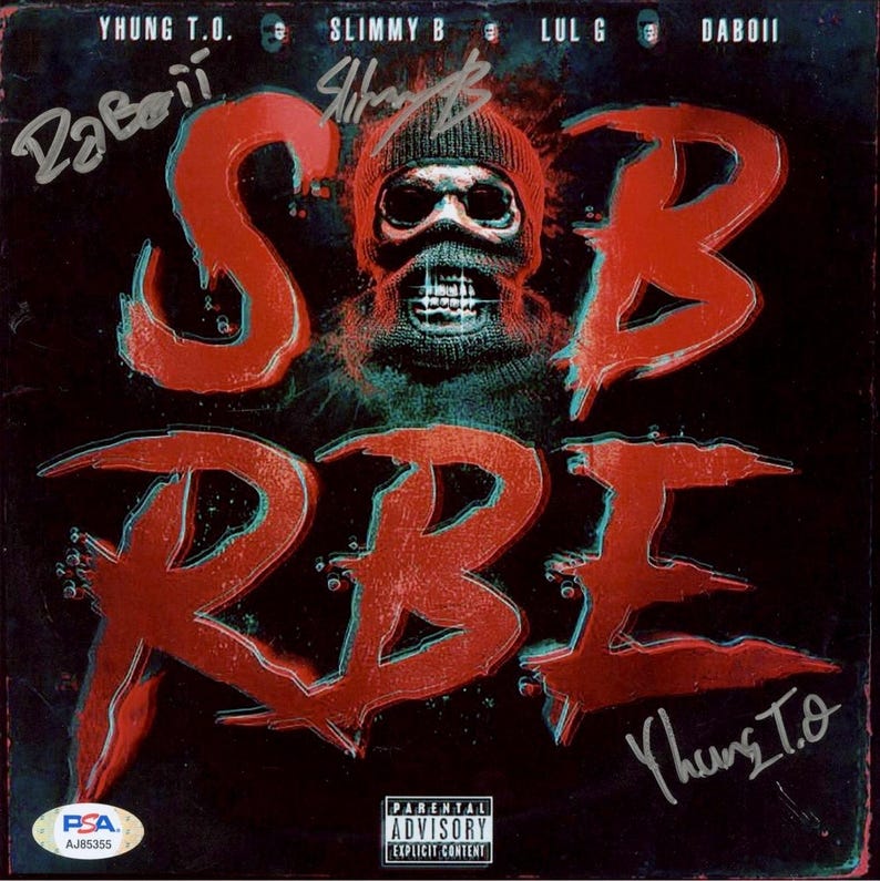 SOB X RBE Signed Autographed 8x8 “gangin” Photo Psa/dna Authenticated ...