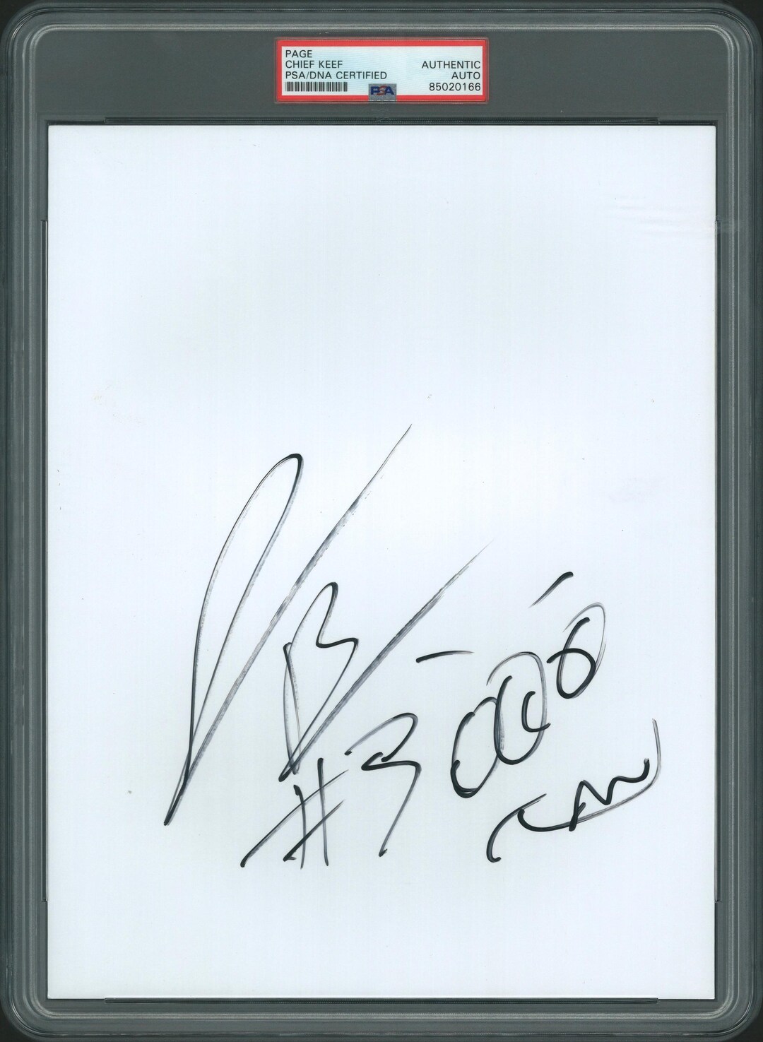 Chief Keef Signed Autographed 8.5x11 Sketch PSA/DNA Authenticated - Etsy