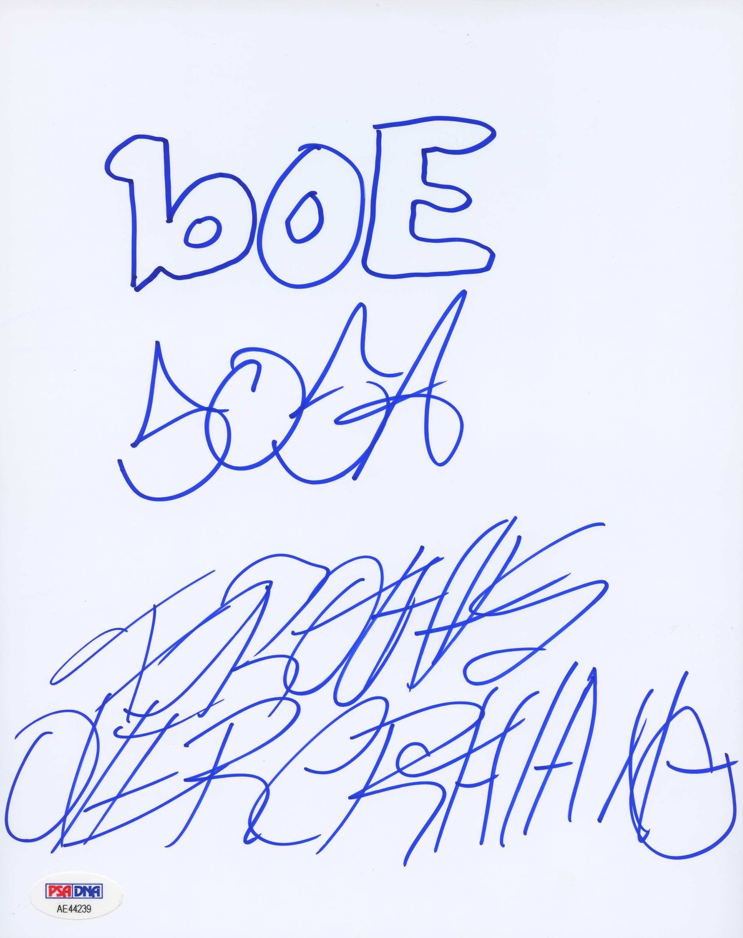 BOE Sosa Signed Autographed 8x10 Sketch PSA/DNA Authenticated - Etsy