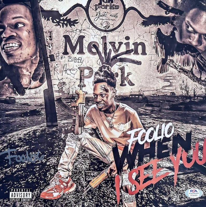 Foolio Signed Autographed 12x12 Photo "when I See You" PSA/DNA ...