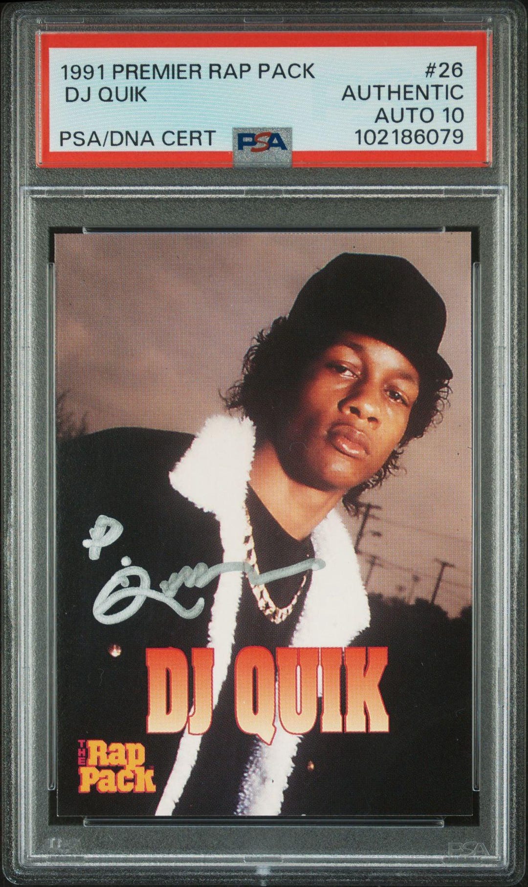 1991 Premier Rap Pack #26 DJ Quik Auto PSA/DNA 10 Gem Mint - Etsy