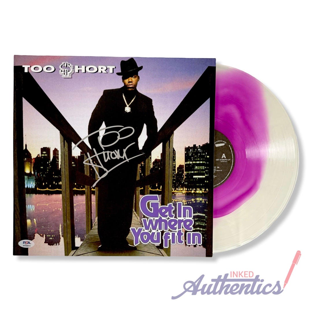 Too Short Signed Autographed Vinyl LP “get in Where You Fit In” PSA/DNA ...
