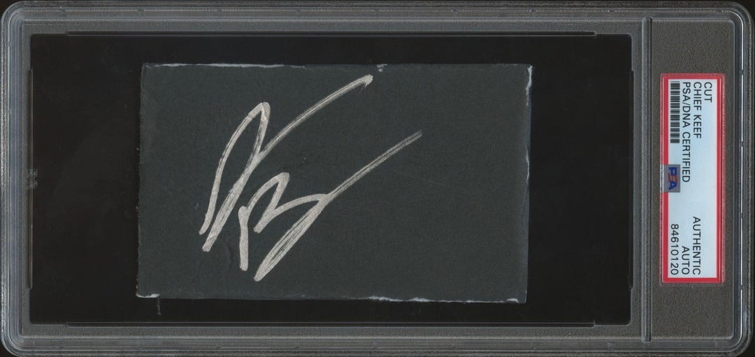 Chief Keef Signed Autographed 3x5 Cut PSA/DNA Authenticated - Etsy