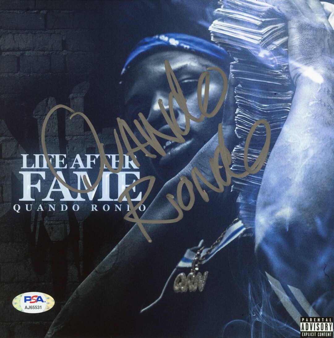 Quando Rondo Signed Autographed 8x8 Photo "life After Fame" PSA/DNA ...