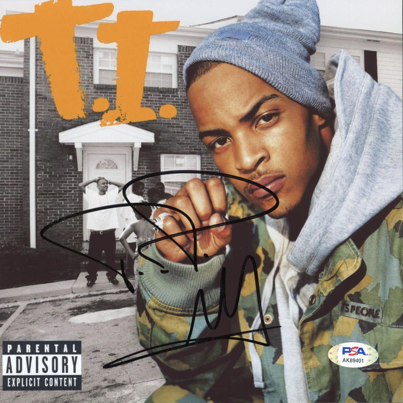 T.I. Signed Autographed 8x8 Photo “urban Legend” PSA/DNA Authenticated - Etsy
