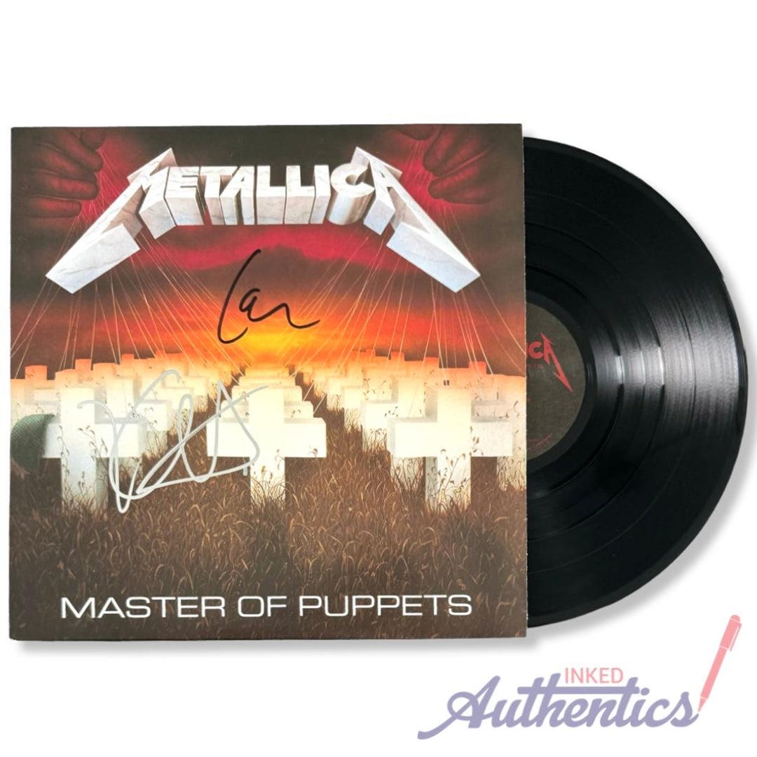Metallica Signed Autographed Vinyl LP “master of Puppets” PSA/DNA ...