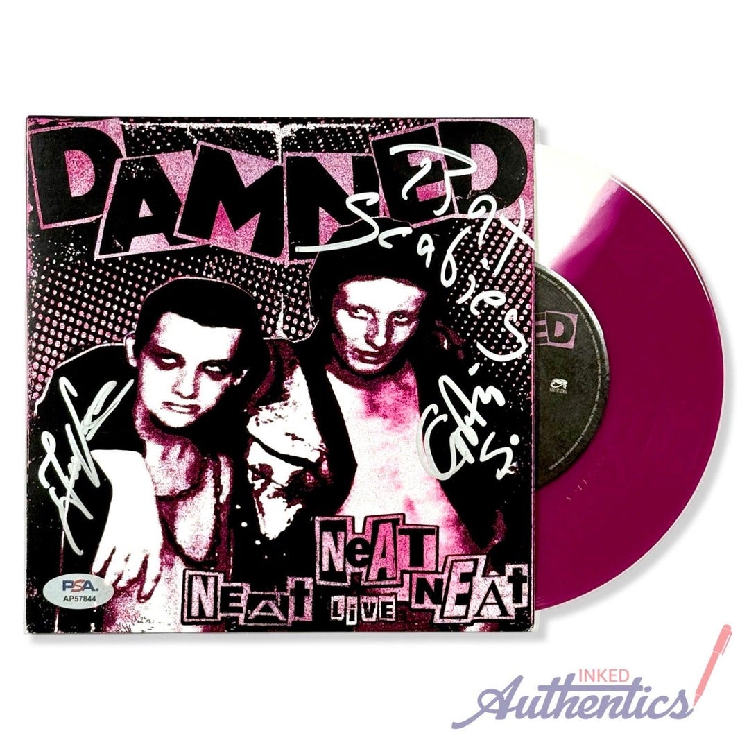 The Damned Signed Autographed 10” Vinyl LP “neat Neat Neat” PSA/DNA ...
