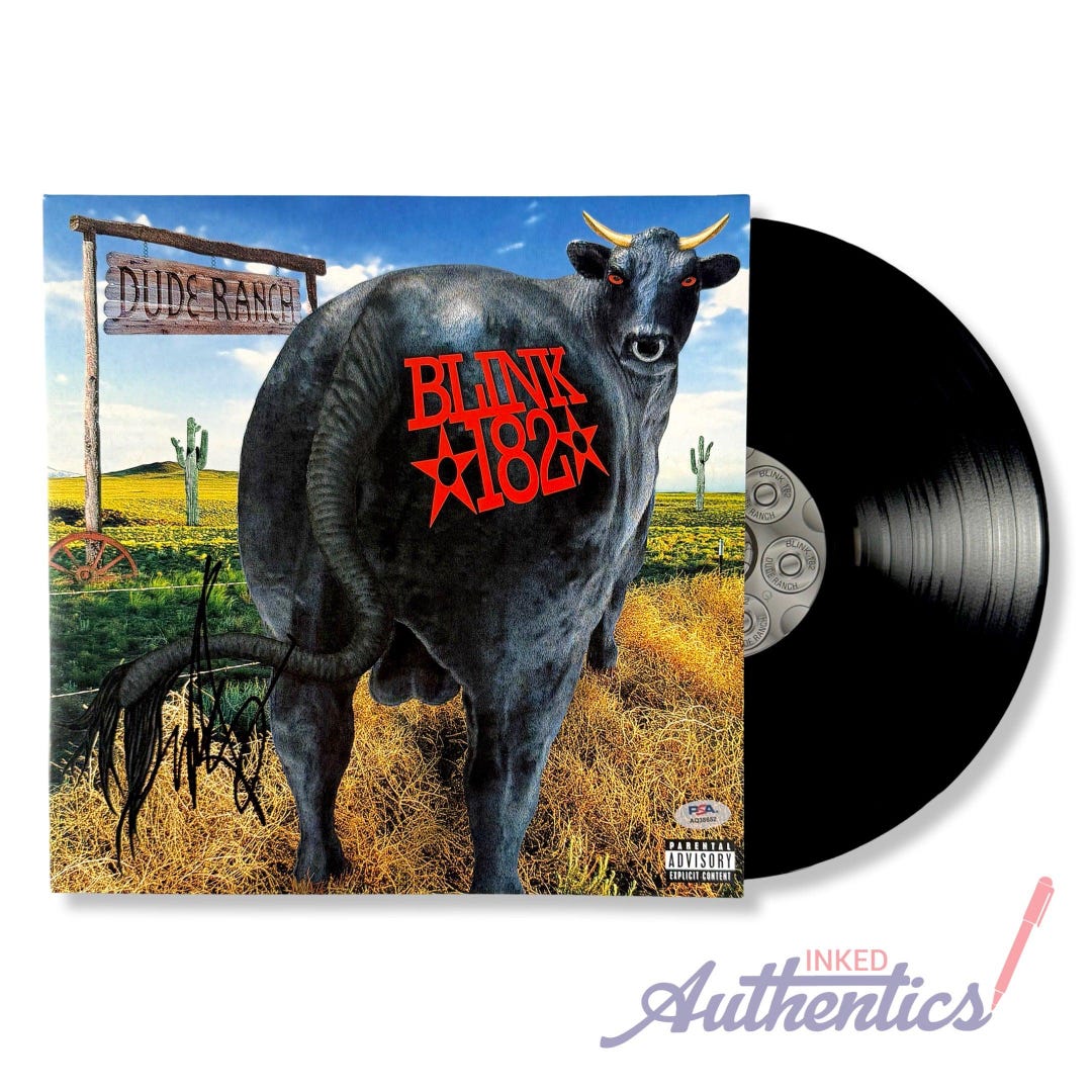 Mark Hoppus Signed Autographed Vinyl LP "dude Ranch" PSA/DNA ...