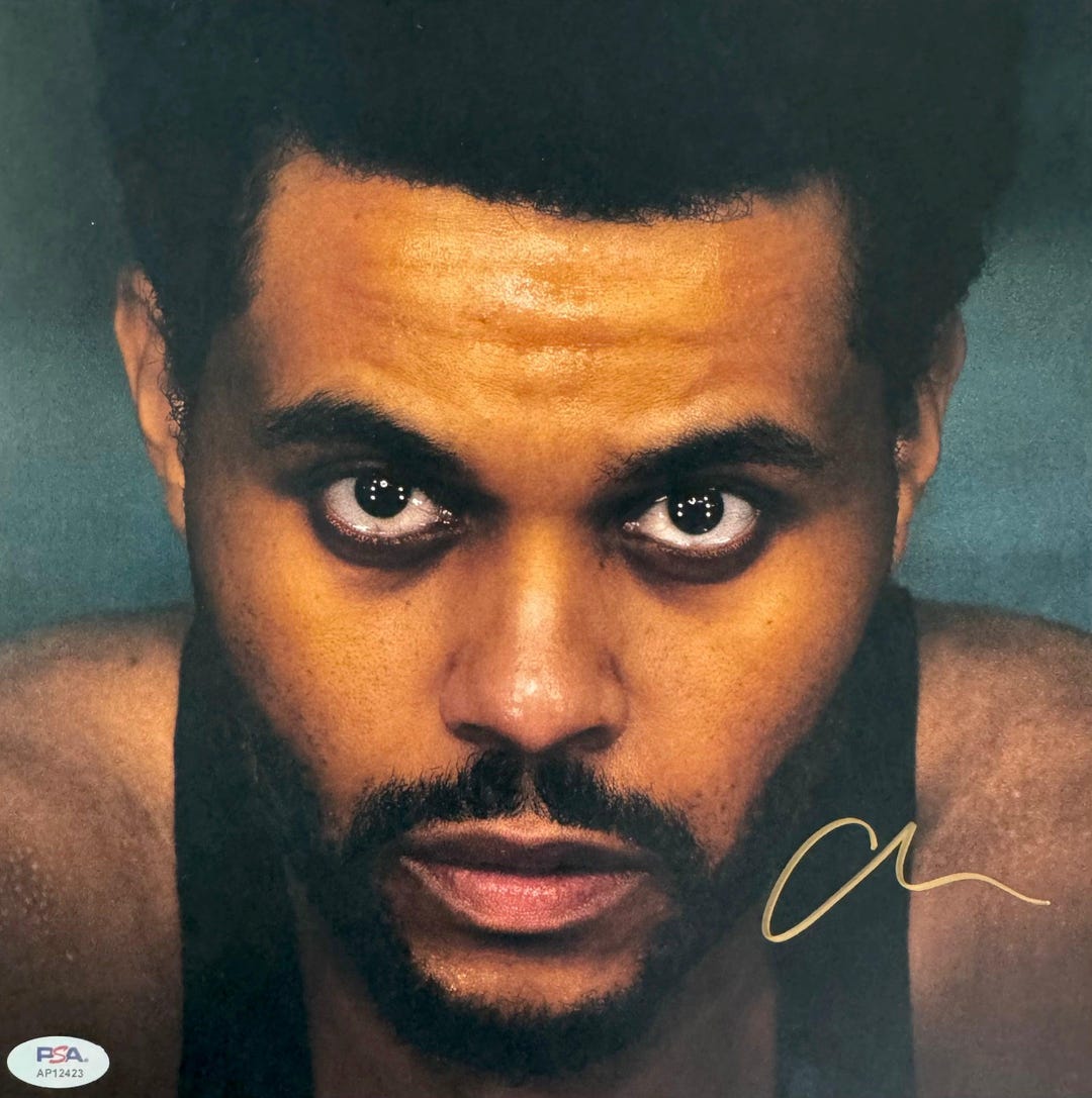 The Weeknd Signed Autographed Vinyl Insert "hurry up Tomorrow" PSA/DNA ...