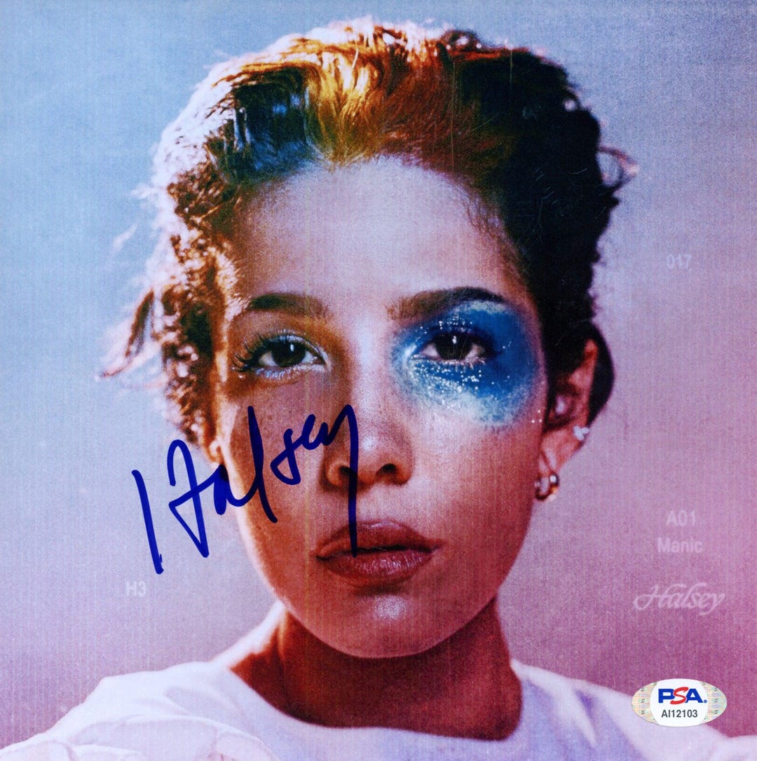 Halsey Signed Autographed 8x8 Photo maniac PSA/DNA Authenticated - Etsy