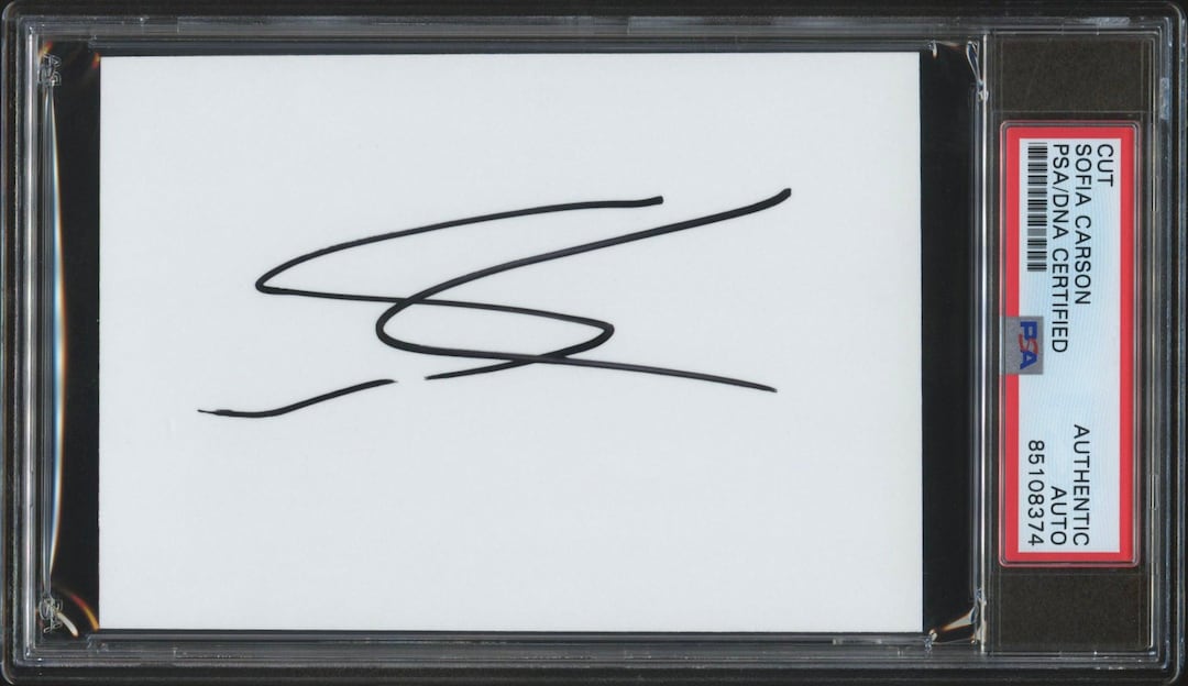 Sofia Carson Signed Autographed 3x5 Cut PSA/DNA Authenticated - Etsy
