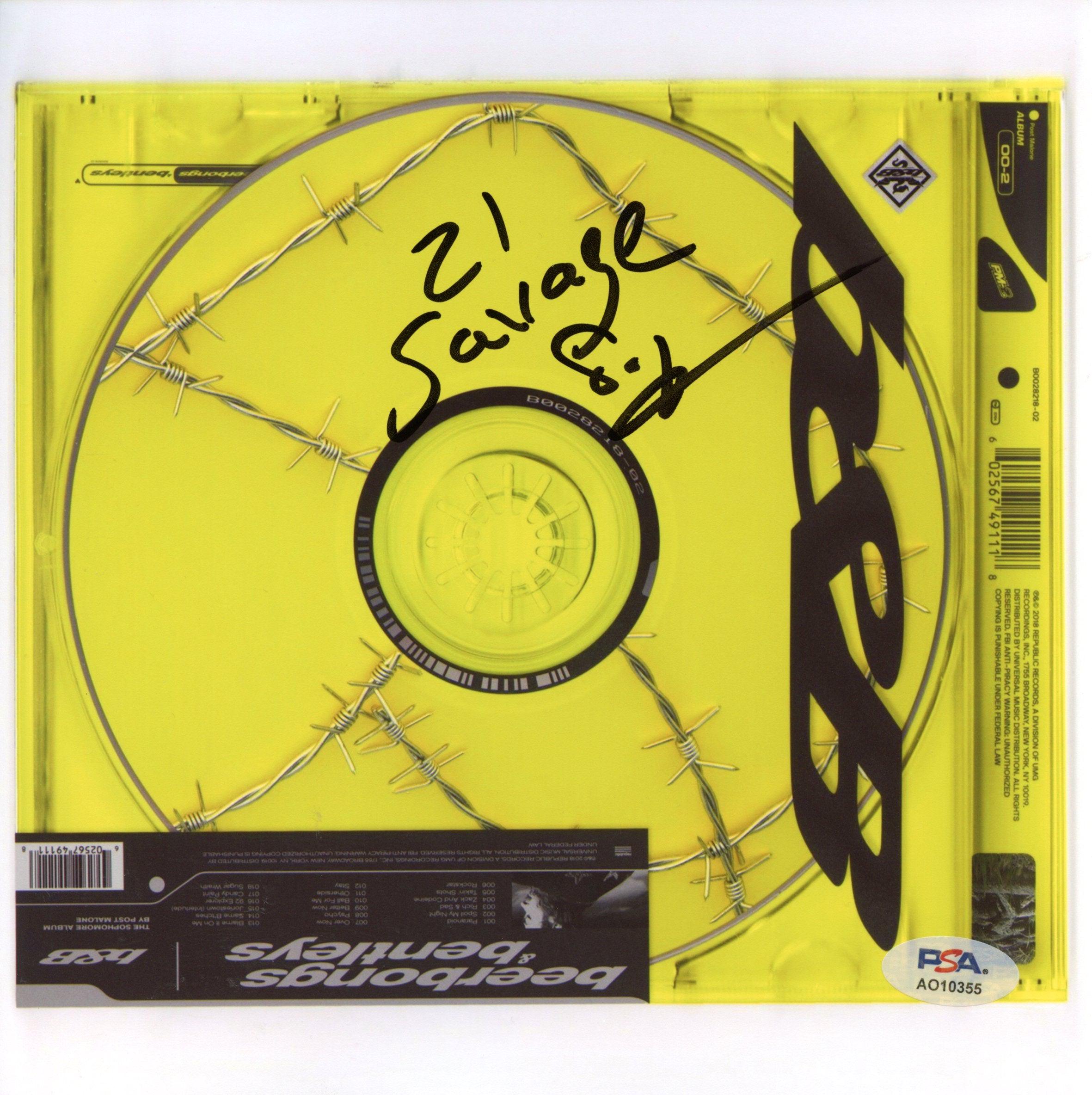 21 Savage Signed Autographed 8x8 Photo beerbongs & Bentleys PSA/DNA Authenticated - Etsy