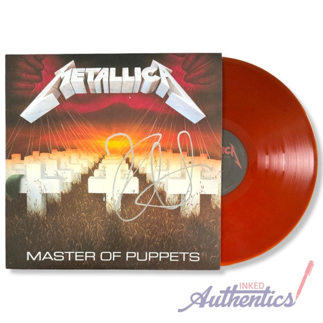 Kirk Hammett Signed Autographed Vinyl LP “master of Puppets” PSA/DNA ...
