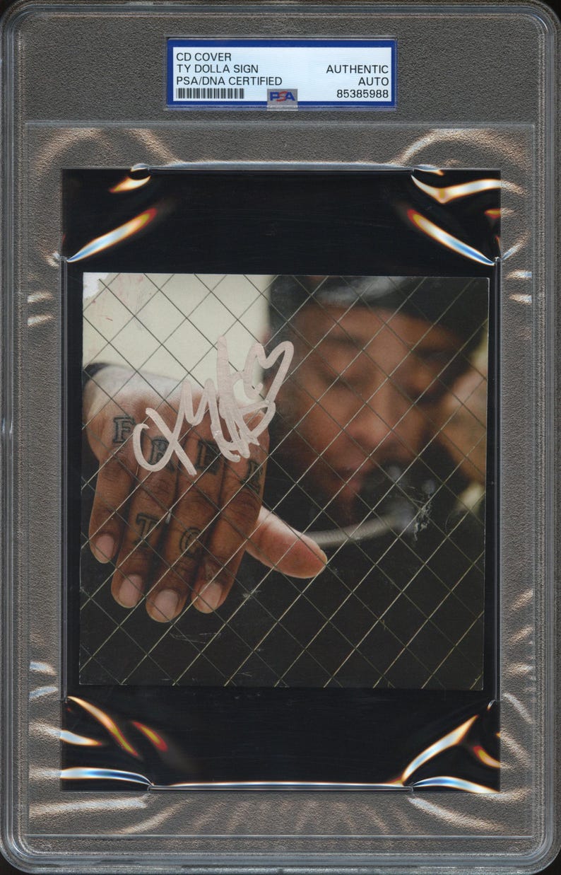 Ty Dolla Ign Signed Autographed CD Cover "free Tc" Psa/dna ...