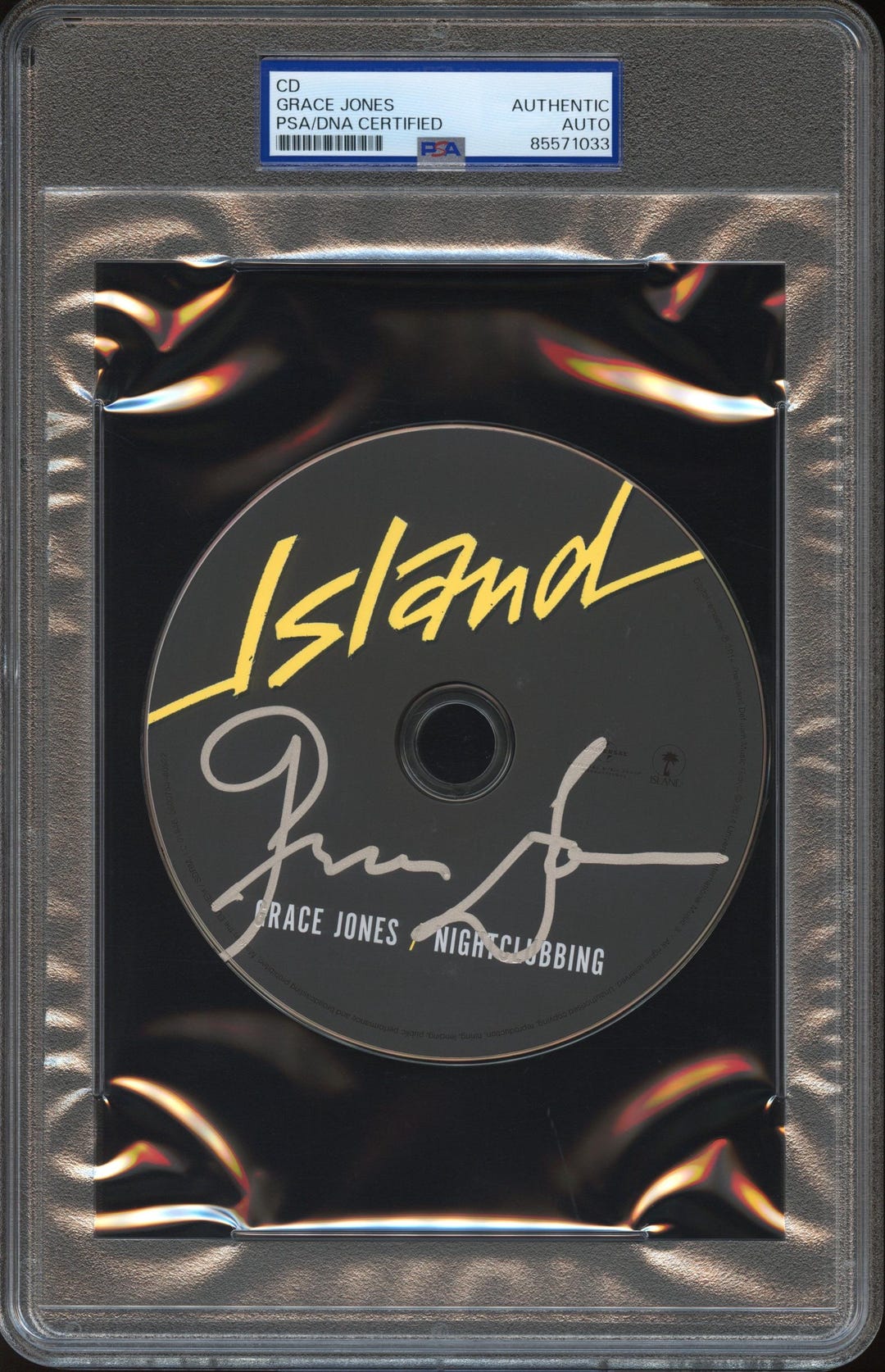 Grace Jones Signed Autographed CD "nightclubbing" PSA/DNA Authenticated ...