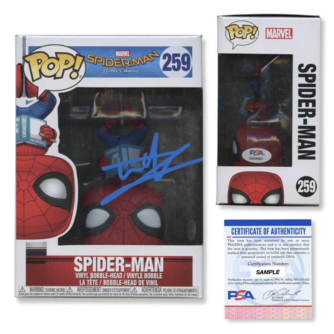 Tom Holland Signed Autographed Funko Pop #259 Spider-man PSA/DNA ...