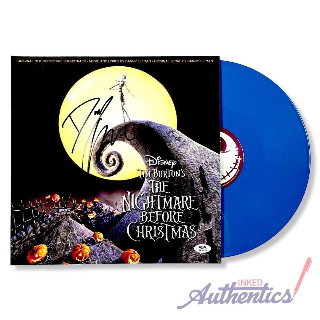 Danny Elfman Signed Autographed Vinyl LP "the Nightmare Before ...