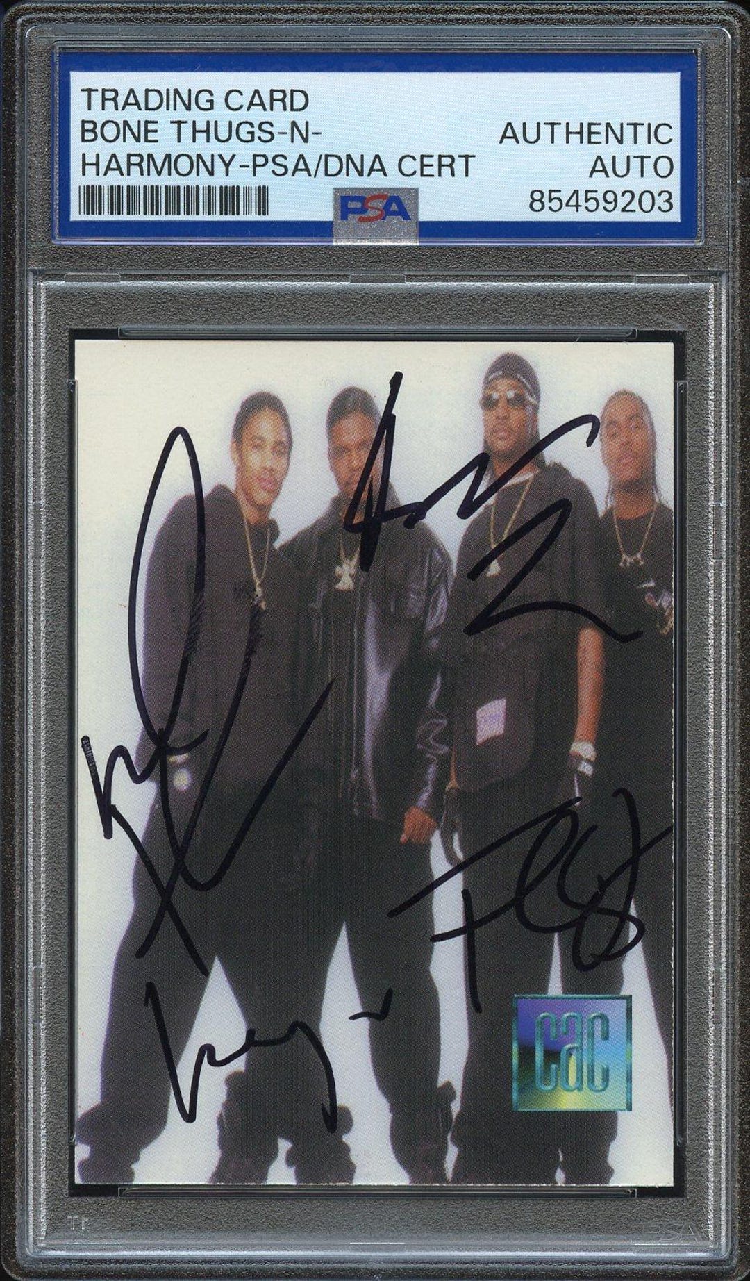 1998 Dada Footwear Collectible Artist Cards Bone Thugs-n-harmony Auto ...