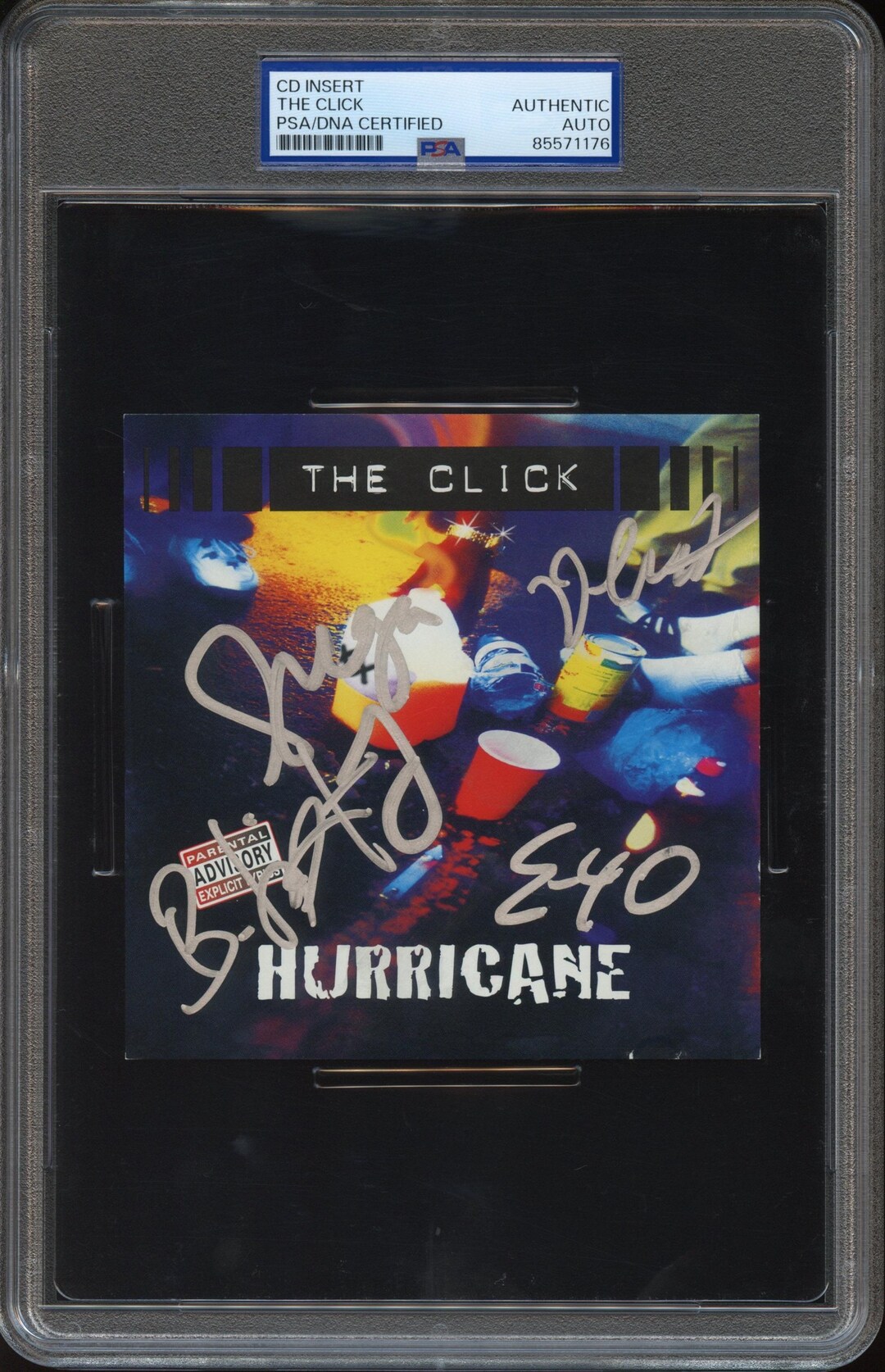 The Click Signed Autographed CD Cover "hurricane" PSA/DNA Authenticated ...