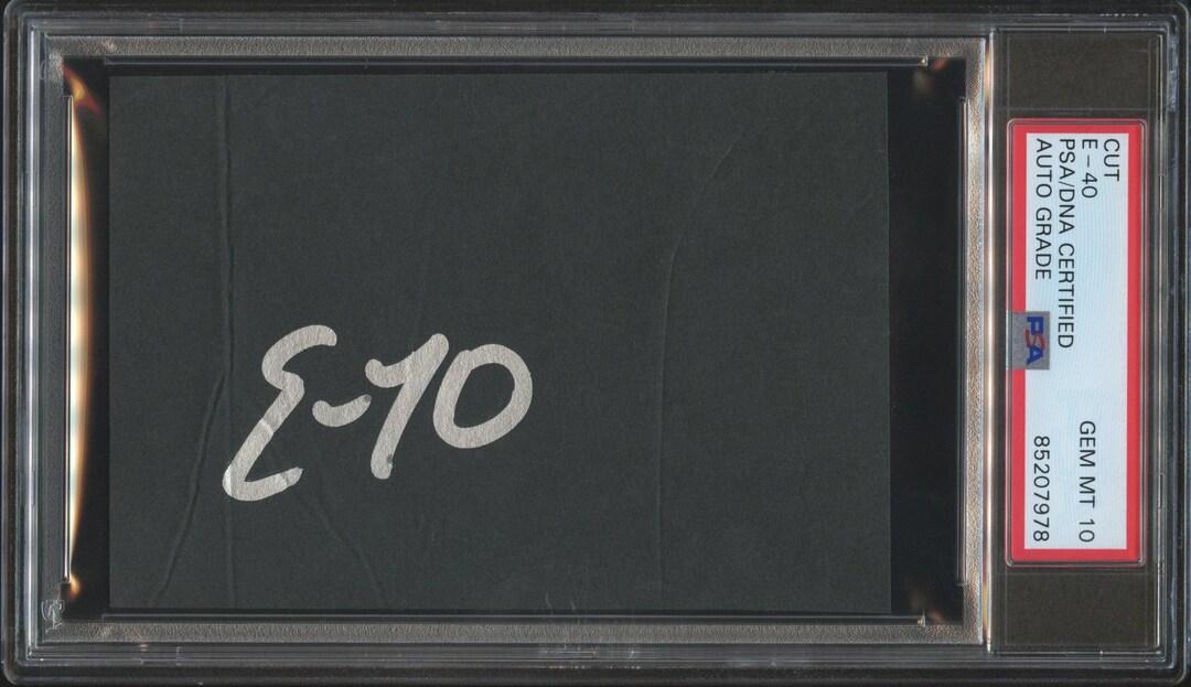 E-40 Signed Autographed 3x5 Cut PSA/DNA Authenticated - Etsy