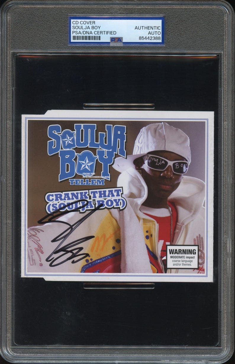 Soulja Boy Signed Autographed CD Cover "crank That" PSA/DNA ...