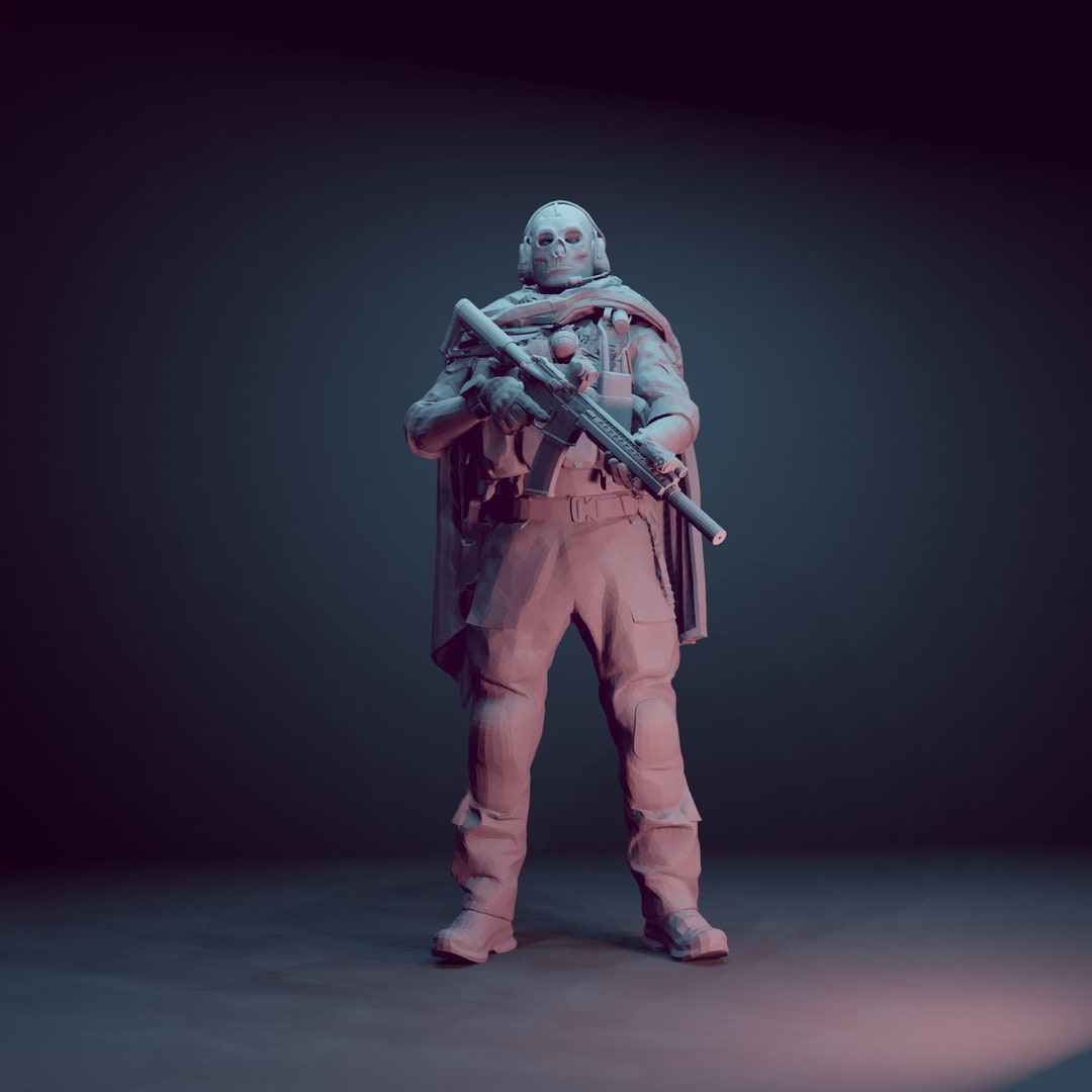 Ghost Call of Duty Figure 28mm 32mm Tabletop Games Miniatures Role ...