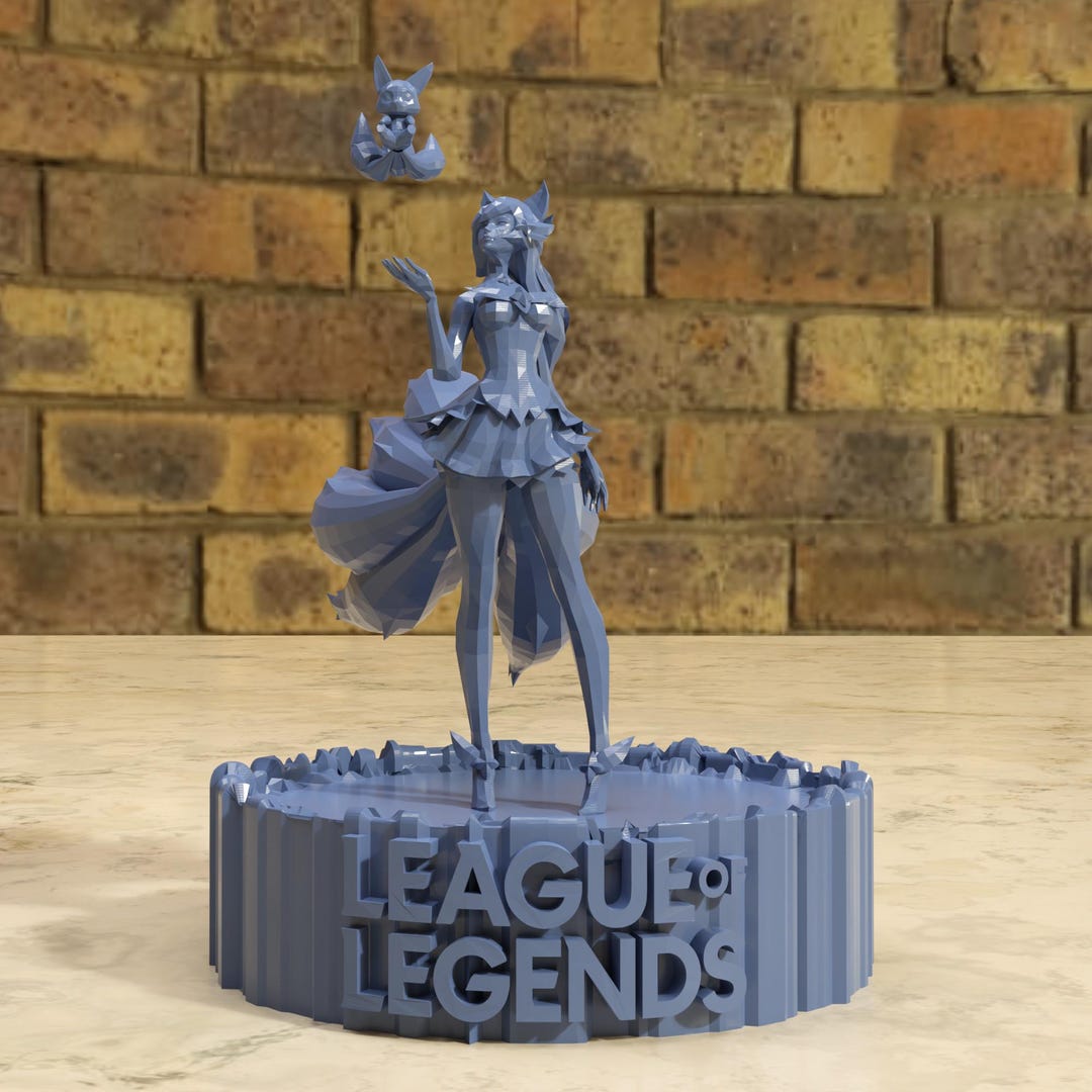 Star Guardian Ahri Figure, League of Legends Ahri Statue, 3D Printed ...